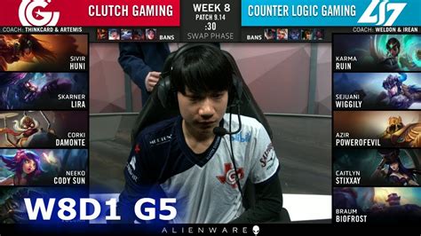 Cg Vs Clg Week 8 Day 1 S9 Lcs Summer 2019 Clutch Gaming Vs Clg W8d1