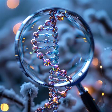 Premium Photo Microscope View Of Dna Structure Strain Helix Genetics