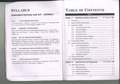 Embedded Book1 Textbook Syllabus Table Of Contents Embedded Systems
