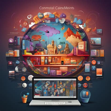 Premium Ai Image Vector Cms Content Management Concept Vector
