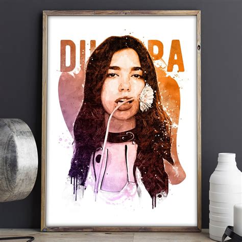 Dua Lipa Unframed Poster Wrapped Canvas NSF5526387 Nexsify