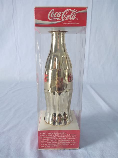 Vintage Commemorative Coca Cola Gold Bottle Etsy