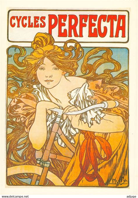 Mucha Alphonse Cpm Alphonse Mucha Art Nouveau Cycles Perfecta