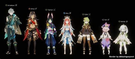 Genshin Impact Sumeru Leaks List Of All 5 Star And 4 Star Characters