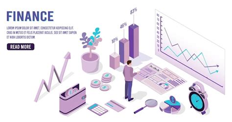비즈니스 및 금융 배너입니다 무료 벡터