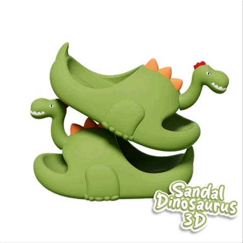 รองเท้าแตะไดโนเสาร์สําหรับผู้ใหญ่ รองเท้าแตะ Dino House กันลื่น ตัวละคร 3d Dino Shopee Thailand