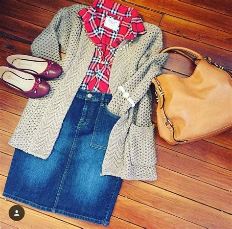 Cozy Plaid Button Down And Sweater Outfit