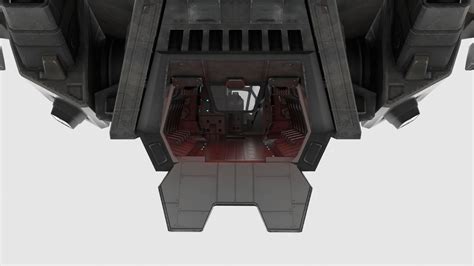 3d model unsc d77 tc pelican dropship vr ar low poly cgtrader