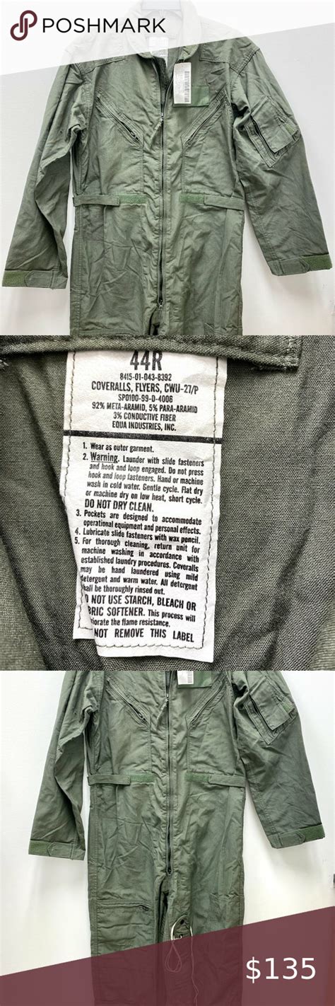 NEW US AIR FORCE USAF NOMEX FIRE RESISTANT FLIGHT SUIT GREEN CWU 27 P