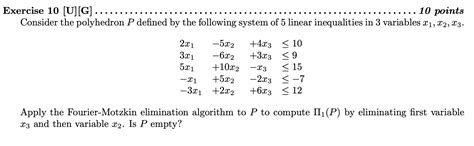 Exercise 10 U G 10 Points Consider The