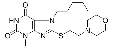 3 Me 8 2 4 Morpholinylethylthio 7 Pentyl 37 Dihydro 1h Purine 2