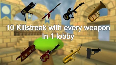 10 Killstreak With Every Weapon In 1 Lobby Shell Shockers