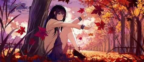 Autumn Anime Girl Wallpapers Top Free Autumn Anime Girl Backgrounds