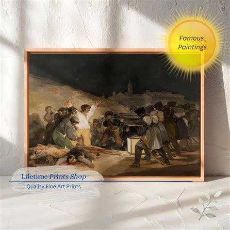 The Third Of May 1808 Francisco Goya Canvas Wall Art Print Spanish