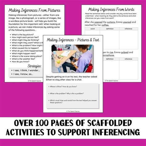 Strategies For Making Inferences Introduction To Inferences Workbook