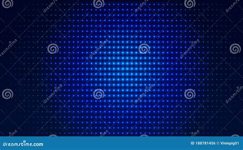 Dot White Blue Pattern Screen Led Light Gradient Texture Background Stock Illustration