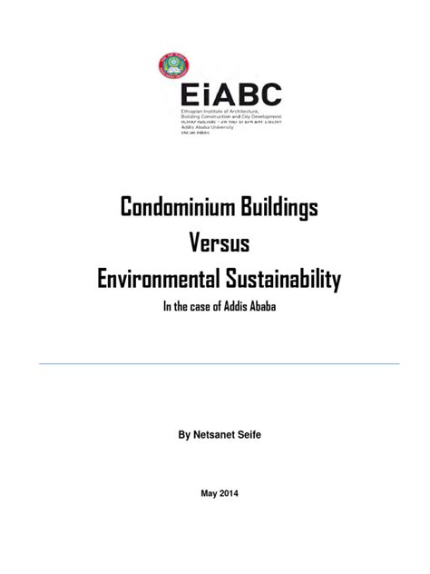 Netsanet Seifu 2 Pdf Green Building Sustainability