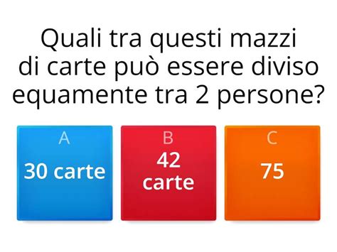 Trovare I Divisori Di Un Numero Quiz