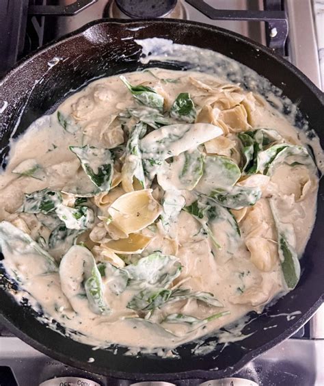 One Pot Creamy Spinach Artichoke Chicken Pound Dropper