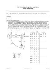 M10 Homework Pdf CMPEN 270 Digital Design Theory And Practice