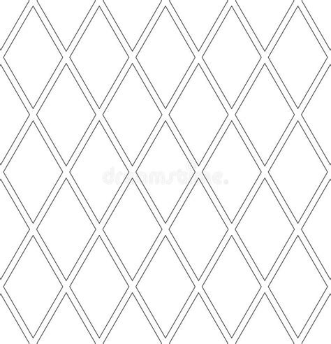 Seamless Diamonds Pattern Geometric Texture Stock Vector Illustration Of Black Abstract