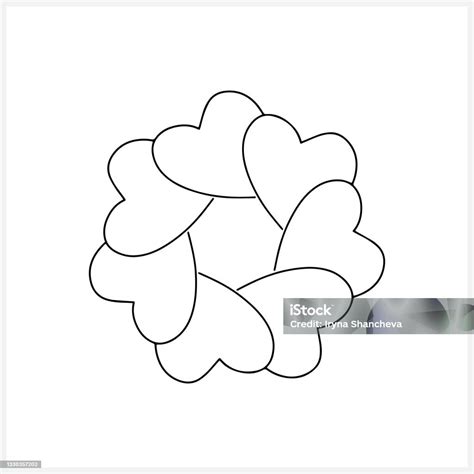 흰색에 고립 된 하트와 윤곽 프레임 벡터 스톡 일러스트를 스케치합니다 Eps 10 낙서 드로잉에 대한 스톡 벡터 아트 및 기타 이미지 낙서 드로잉 등고선 디자인