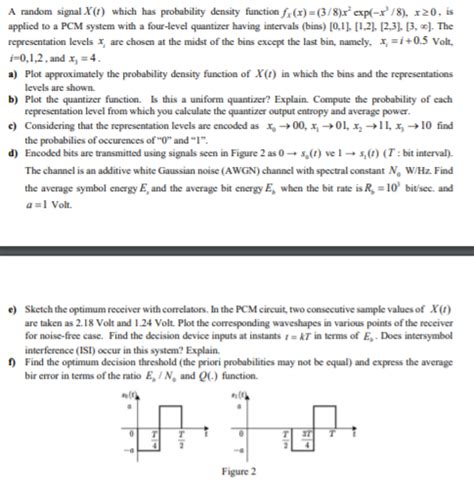 A Random Signal X T Which Has Probability Density Chegg Com