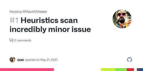 heuristics scan incredibly minor issue · issue 1 · horsicq