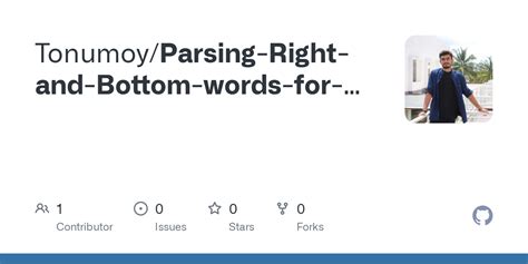 github tonumoy parsing right and bottom words for any given word in a
