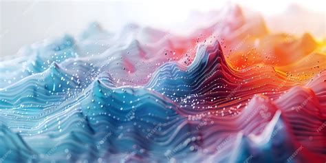 premium photo aigenerated data visualization showing flow of