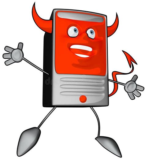 Server Computer Component Database Big Data Storage Cartoon Eyes Mascot