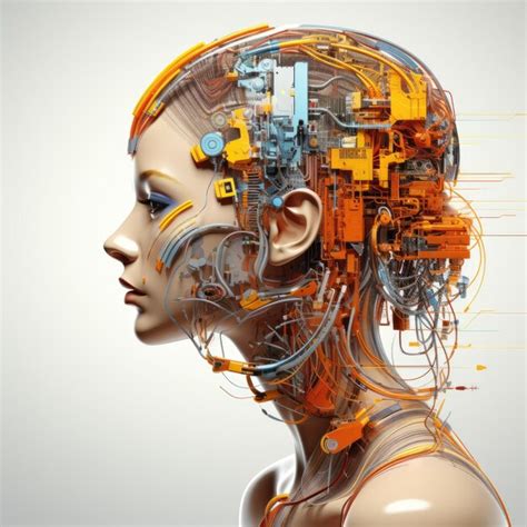 Premium Ai Image Girl Virtual Assistant Chat Bot Connected To The