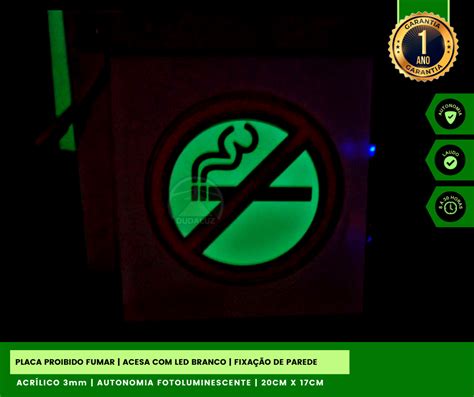 DUDALUZ Sinalização de Emergência PLACA P1 PROIBIDO FUMAR