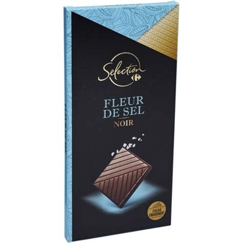 Tablette De Chocolat Noir Fleur De Sel Carrefour Selection La