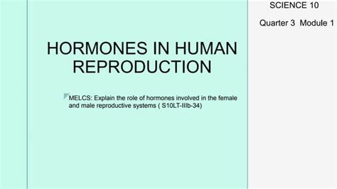 Reproductive And Endocrine Systems Pptx