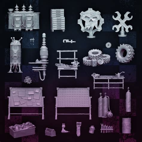 3d Printable Mrmodulorks Tek Workshop Terrain Kit By Mrmodulork