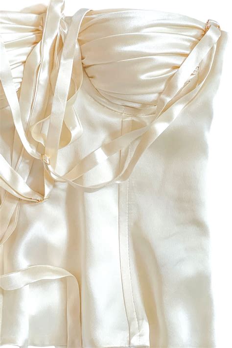 Amira Bustier Ivory White Idáh