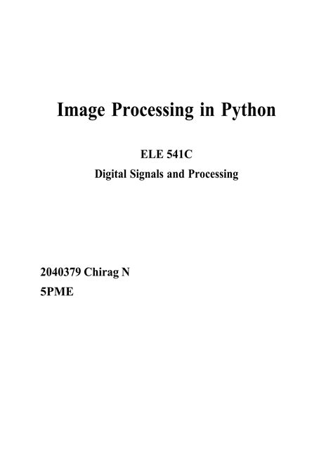 Image Processing Using Python By Chirag N Issuu