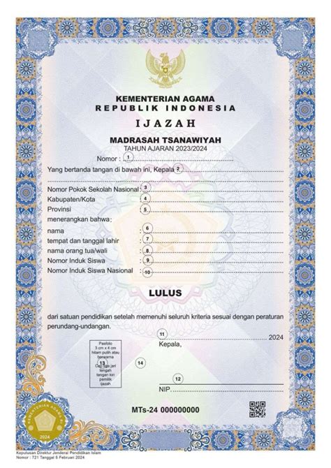 Sebelum Menulis Ijazah Madrasah Simak Dulu Ketentuannya Pada Juknis