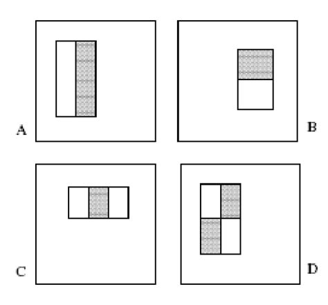 Rectangle Features Relative To The Detection Window The Sum Of Pixel Download Scientific