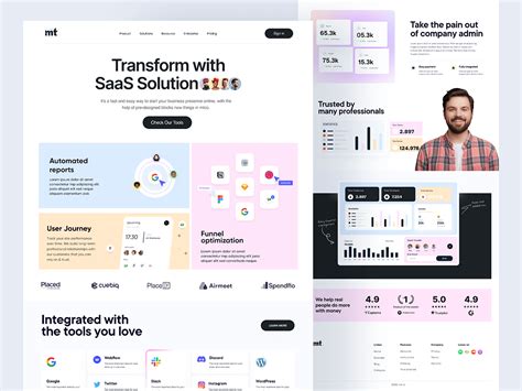 SaaS Solution Website Design On Behance