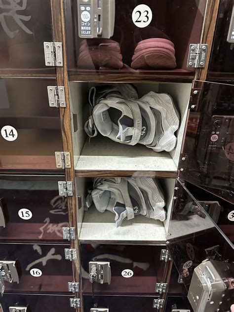 Cargos Require Two Shoe Lockers At Onsen In Japan Rbalenciaga