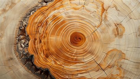 Tree Rings Pattern Premium Ai Generated Image