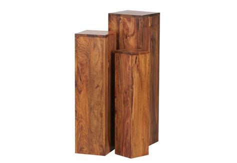 Wohnling Beistelltisch Wl1566 3er Set Massivholz 245x85x245 Cm