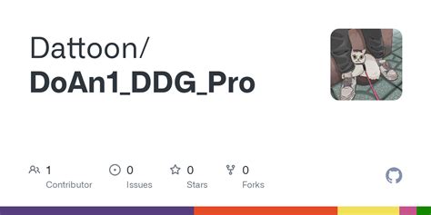 GitHub Dattoon DoAn1 DDG Pro