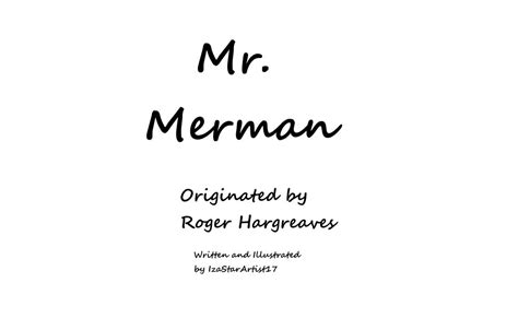 Mrmerman Book Title Pg1 By Theladyartist On Deviantart