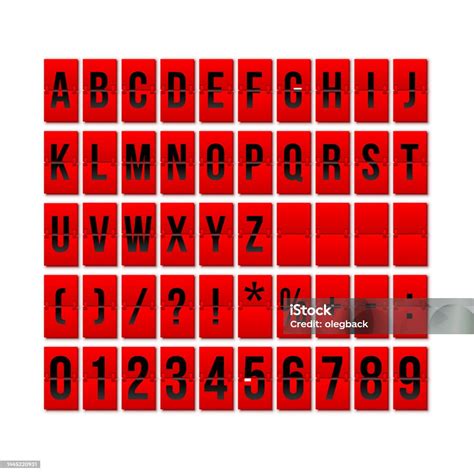 Lettres De Lalphabet Inversé Chiffres Et Signes Panneaux Dinformation