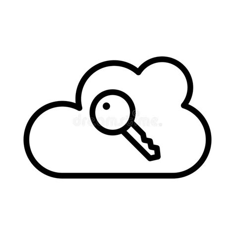 Lock Thin Line Vector Icon Stock Vector Illustration Of Male