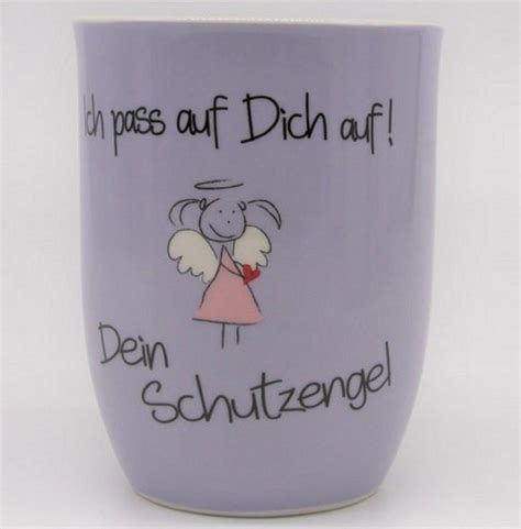 Mea Living Tasse Mea Living Henkel Becher 500ml Spruch Ich Pass Auf