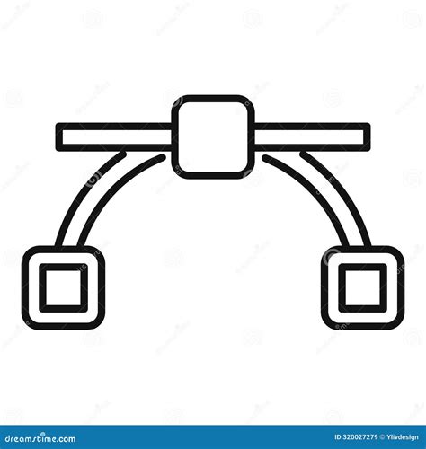 Vector Icon Of Bezier Curve Tool Stock Vector Illustration Of Graphic